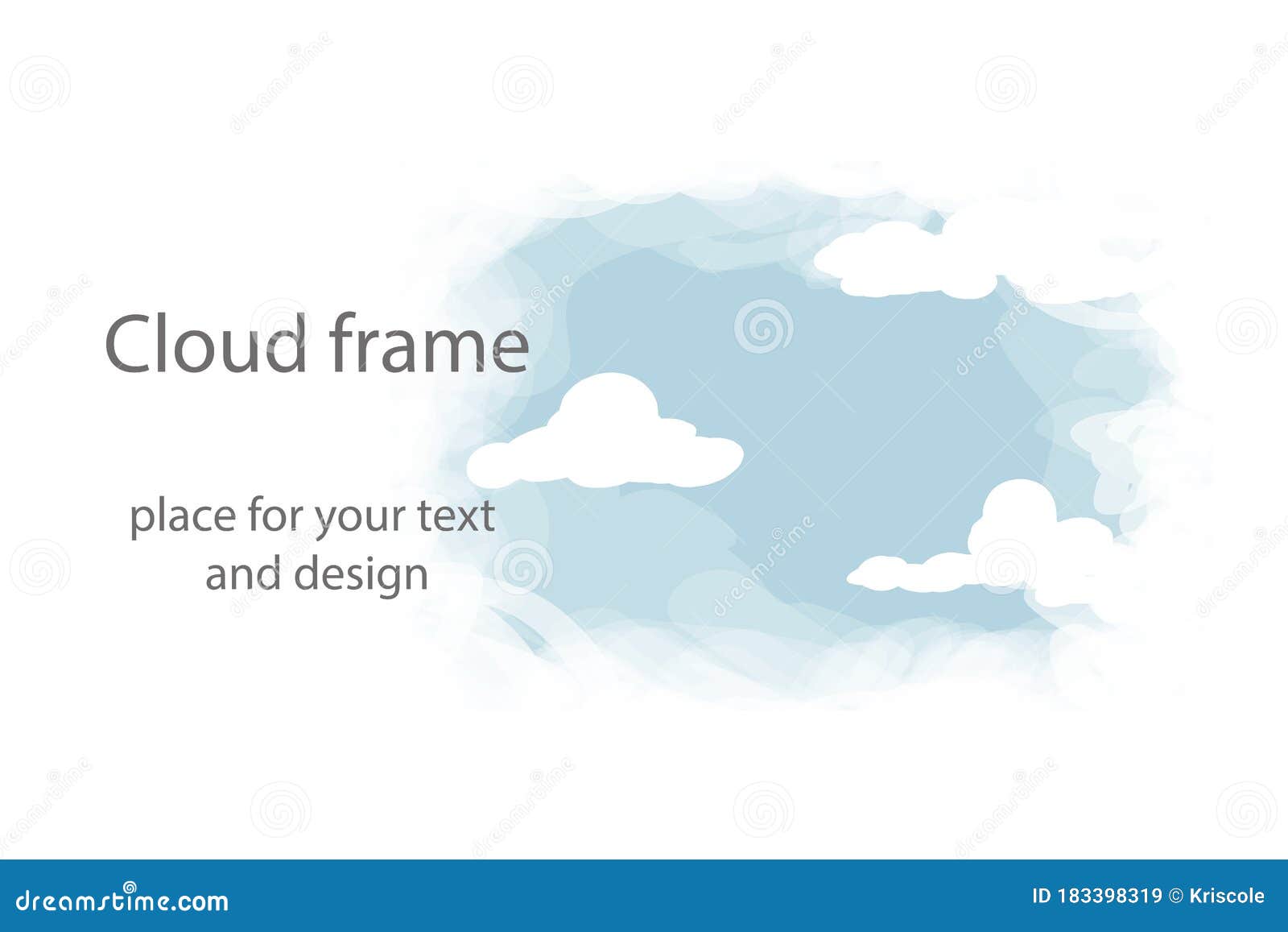 Cloud Frame with Space for Your Text and Design. Stock Illustration ...