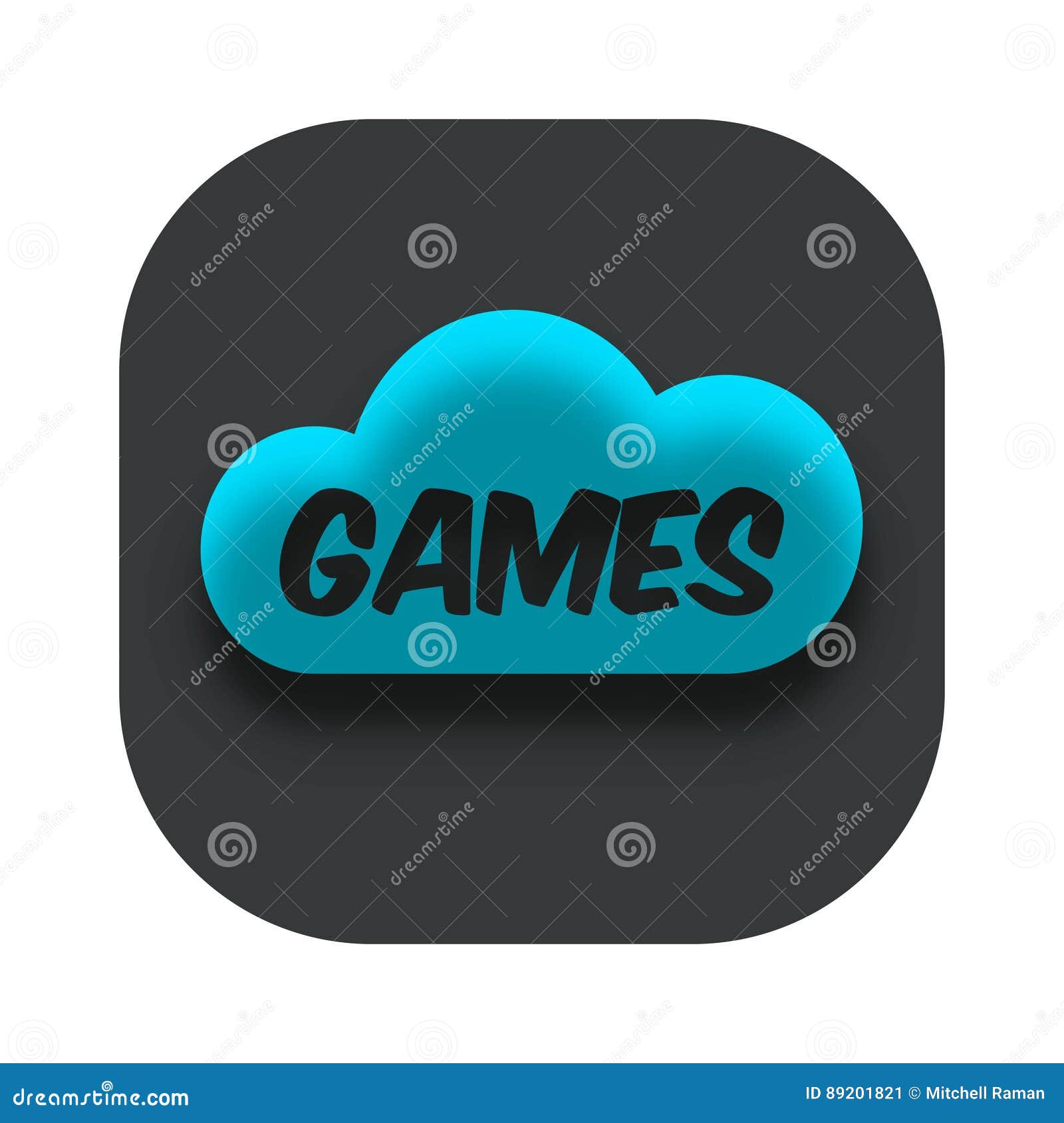Cloud Gaming App Icon Business Logo Stock Vector - Illustration of ...