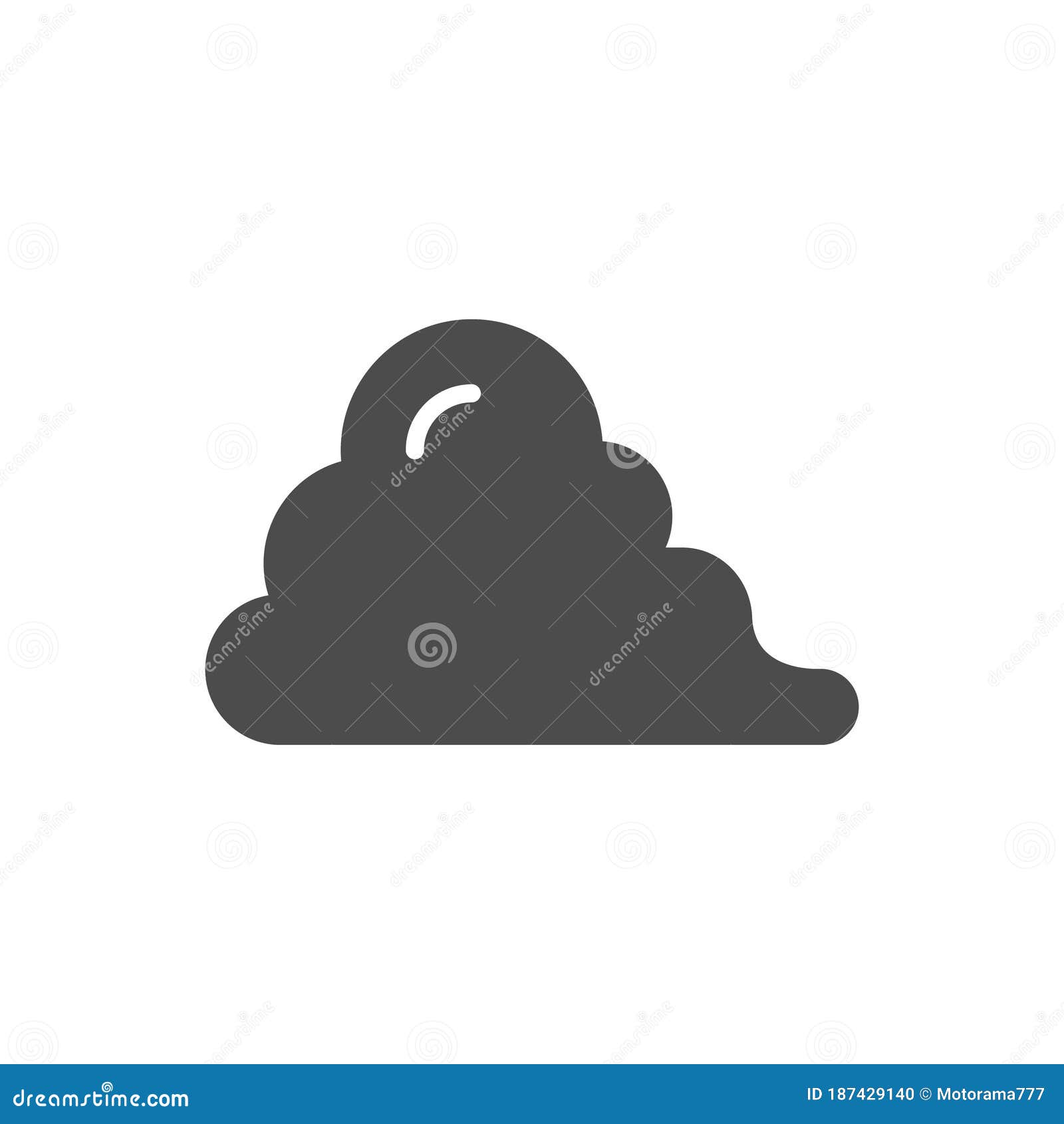 Cloud Glyph Icon and Rounded Shape Element Stock Vector - Illustration ... Cloud Glyph Icon and Rounded Shape Element Stock Vector - Illustration ...