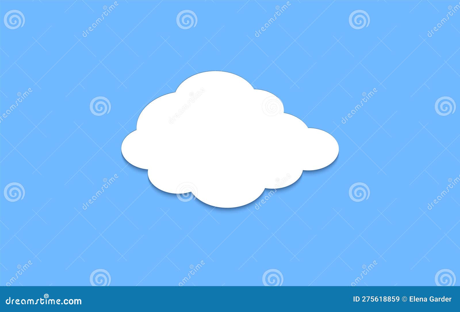 Cloud Graphic Shapes. Data Design Element Stock Vector - Illustration ...