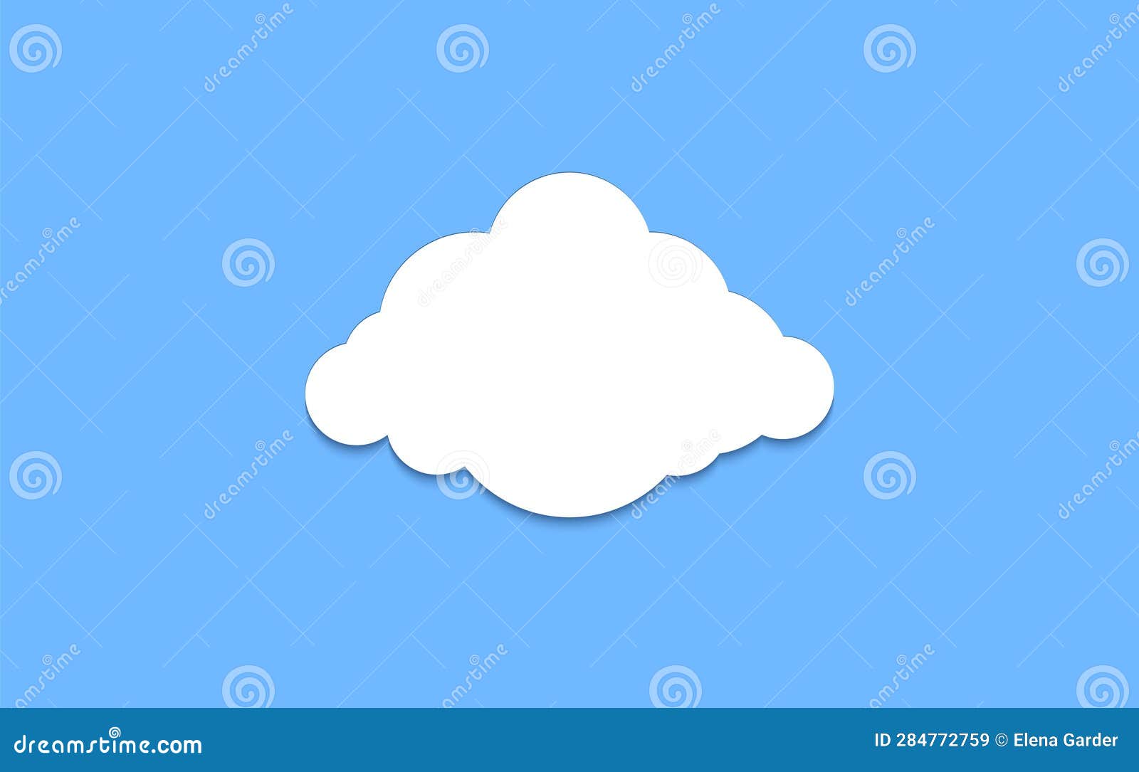 Cloud Graphic Shapes. Data Design Element Stock Vector - Illustration ...