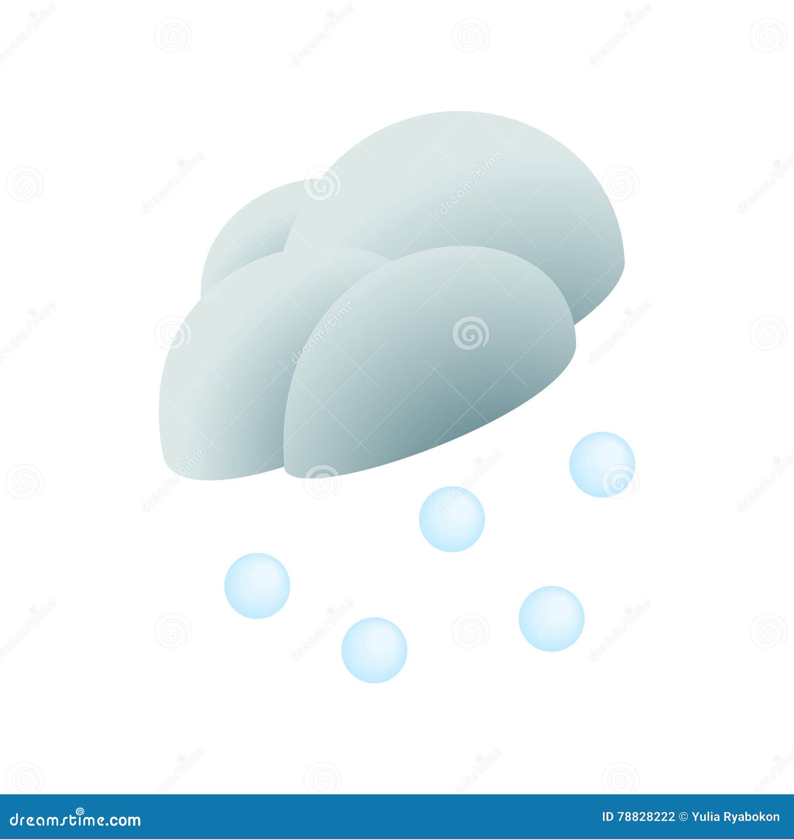 Hail Icon Vector Isolated On White Background, Logo Concept Of H ...