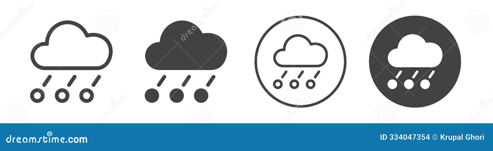 Cloud with Hail Icon Vector Logo Outline Stock Vector - Illustration of ...