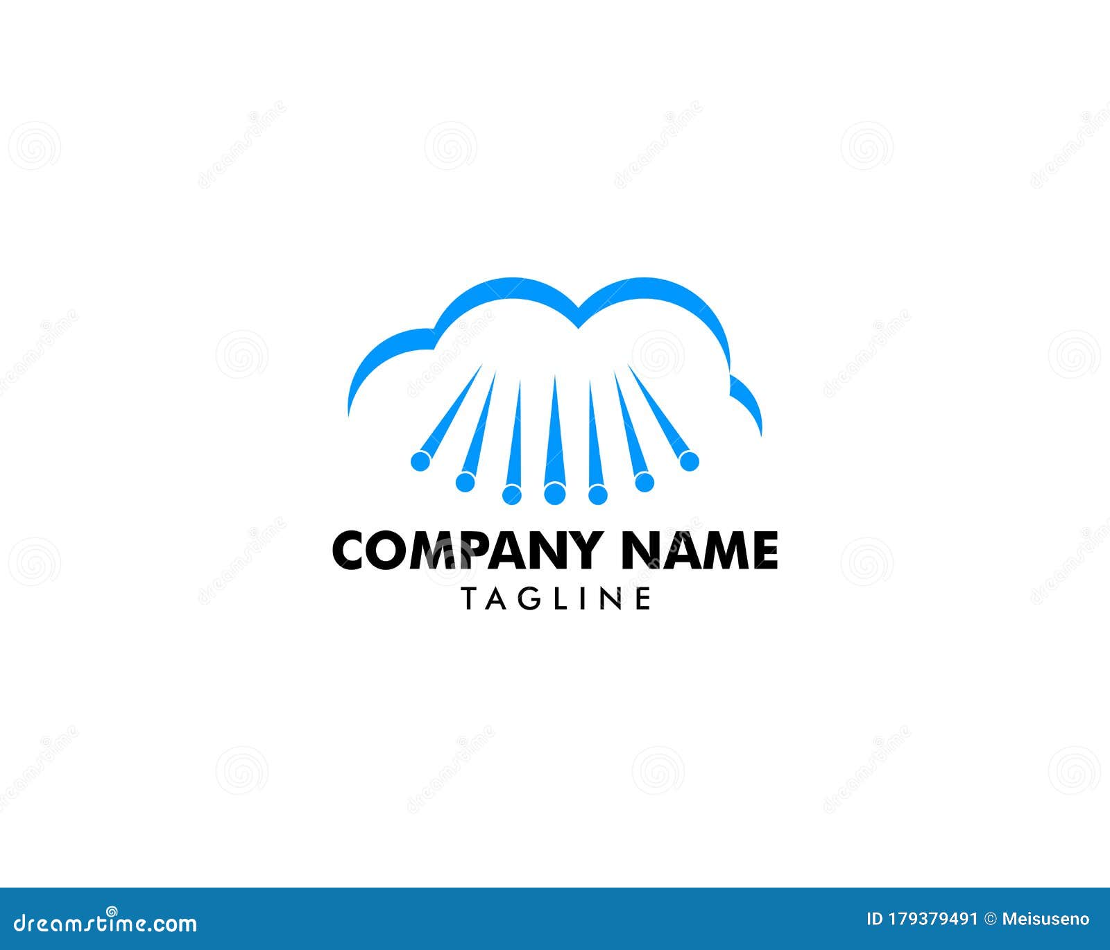 Cloud Hail Logo Vector Icon Stock Vector - Illustration of outline ...