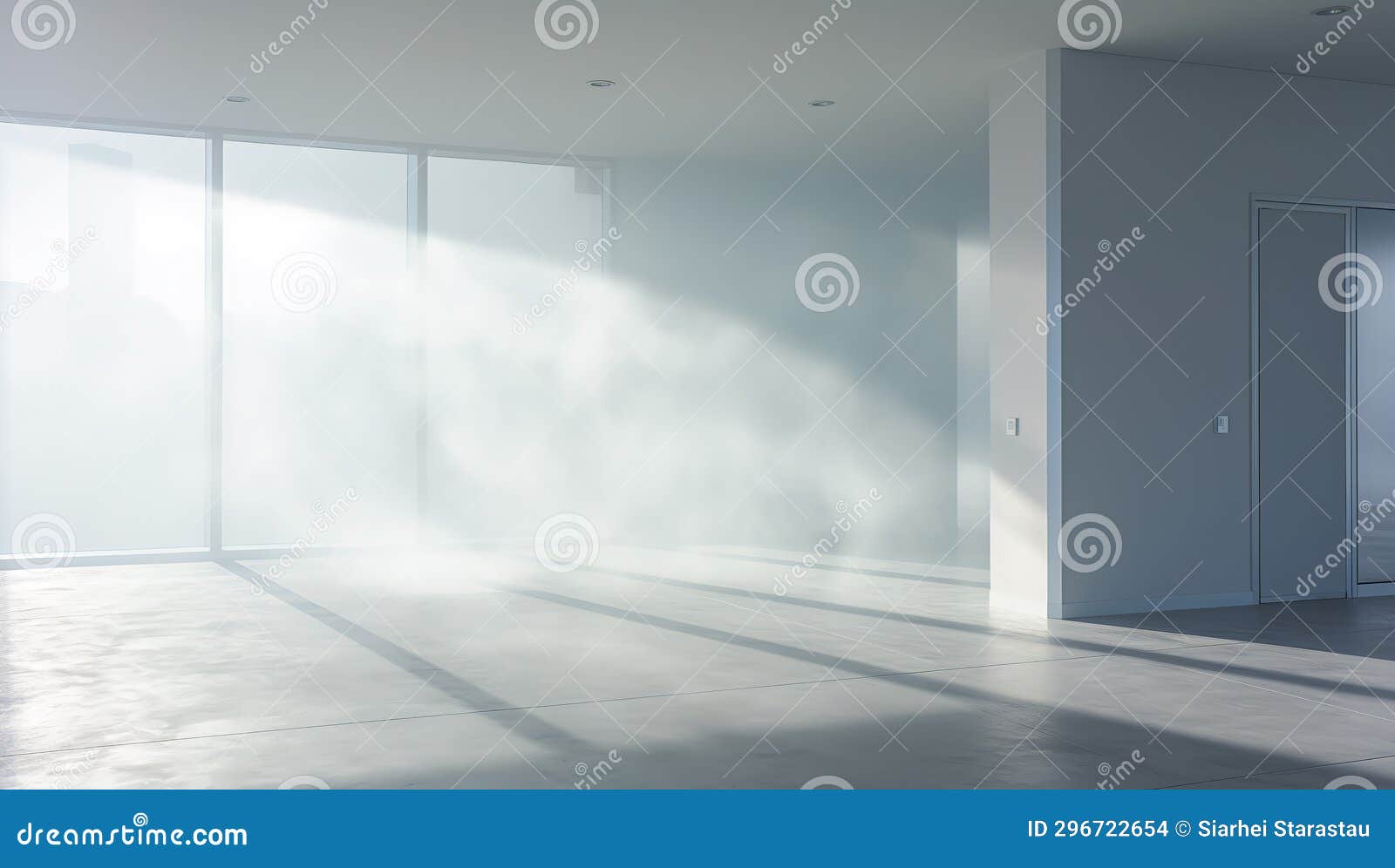 Cloud Haze in a Large Room of a Skyscraper,Generated by AI Stock Photo ...