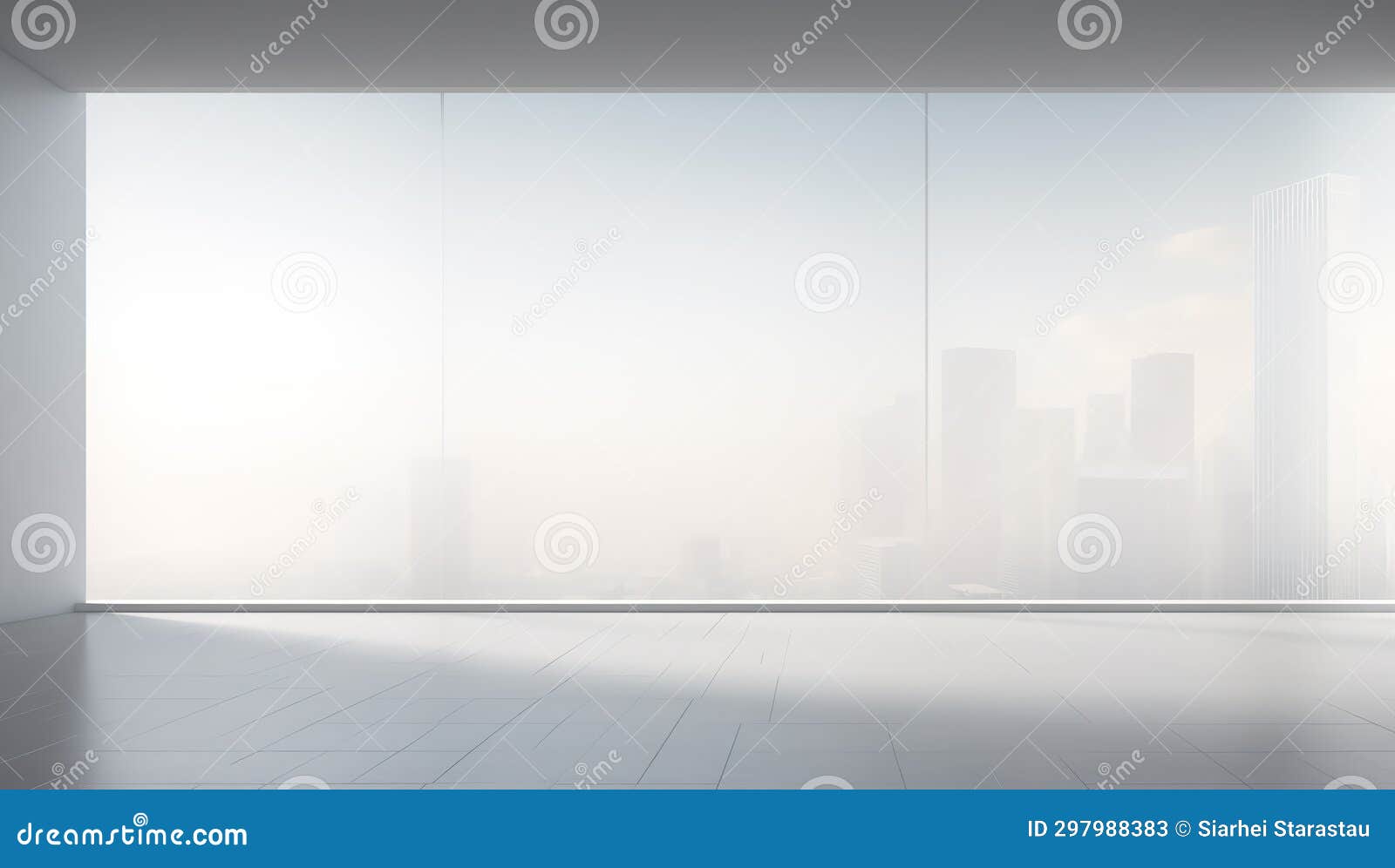 Cloud Haze in a Large Room of a Skyscraper,Generated by AI Stock ...