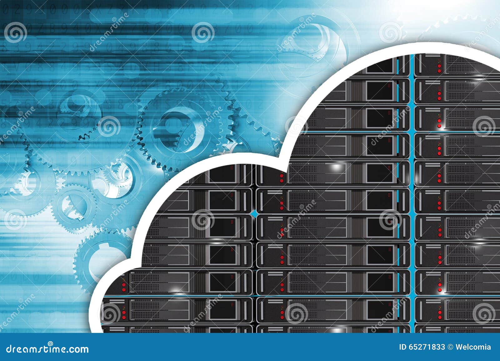 Cloud Hosting Concept stock illustration. Illustration of hosting ...