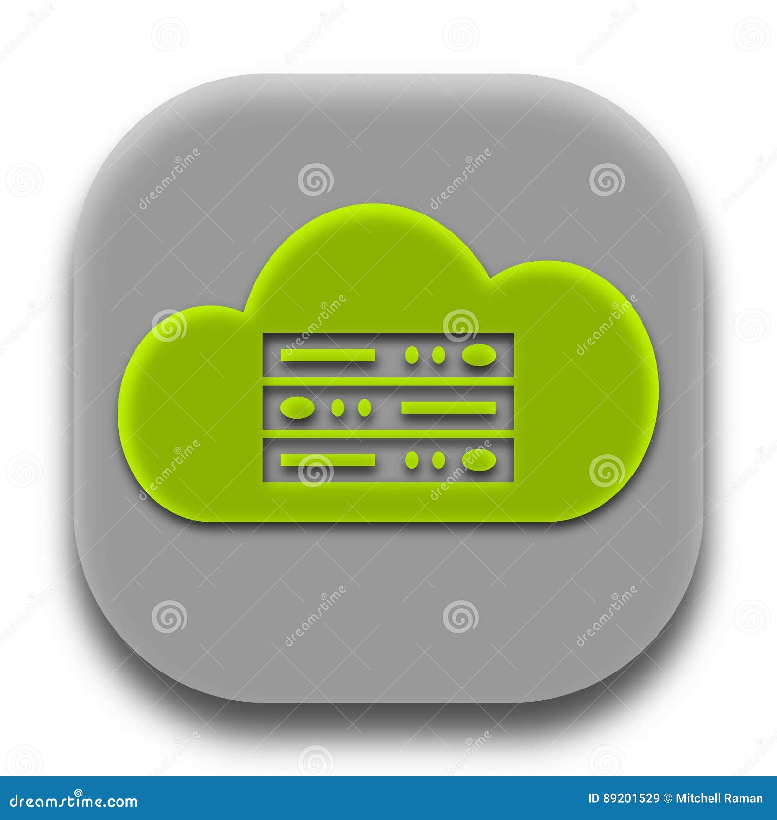 Cloud Hosting Servers App Logo Stock Vector - Illustration of design ...