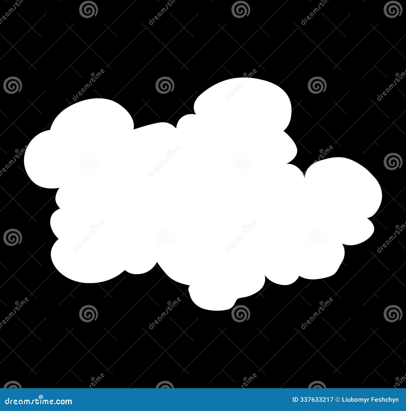Cloud Icon. Abstract White Cloudscape Icon Symbol. Shapes In Flat Style ...