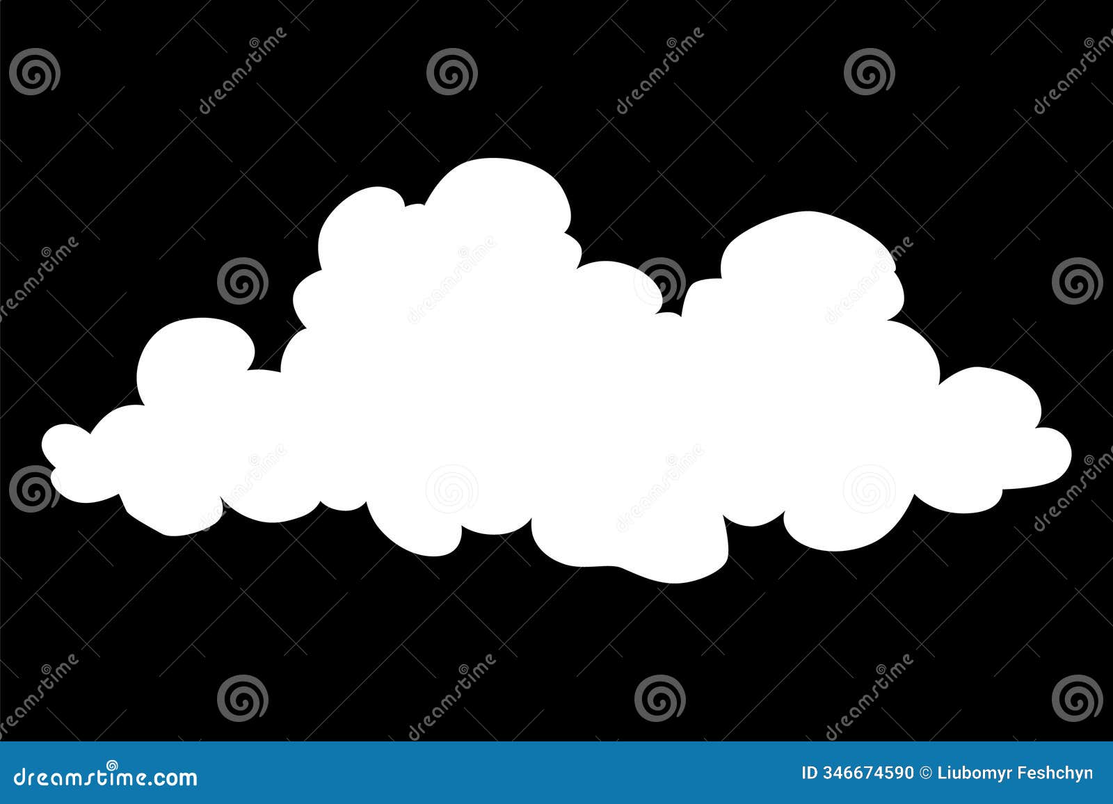 Cloud Icon. Abstract White Cloudscape Icon Symbol. Shapes In Flat Style. Vector Cloudy Design ...
