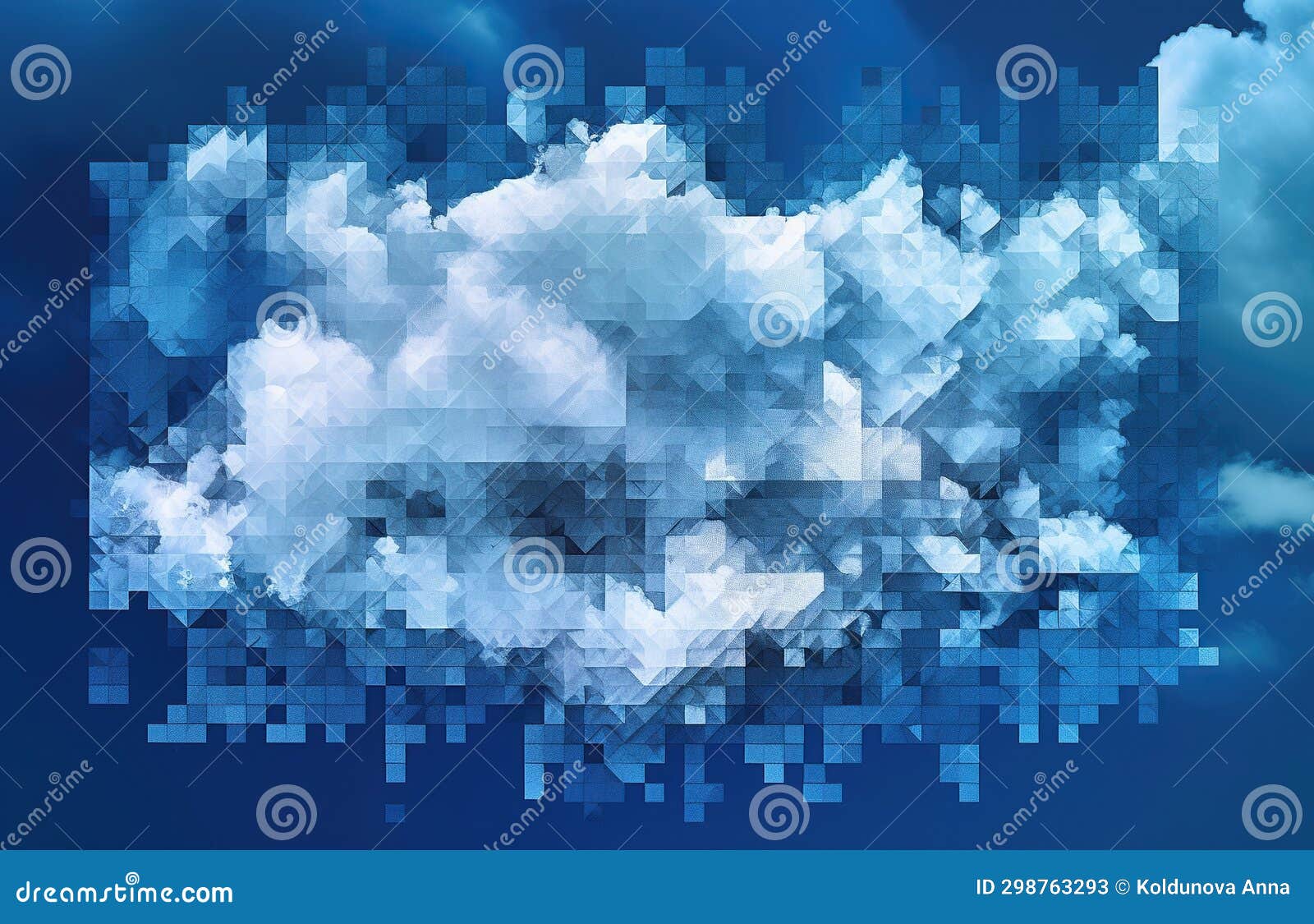 A cloud icon in blue sky stock image. Image of blue - 298763293