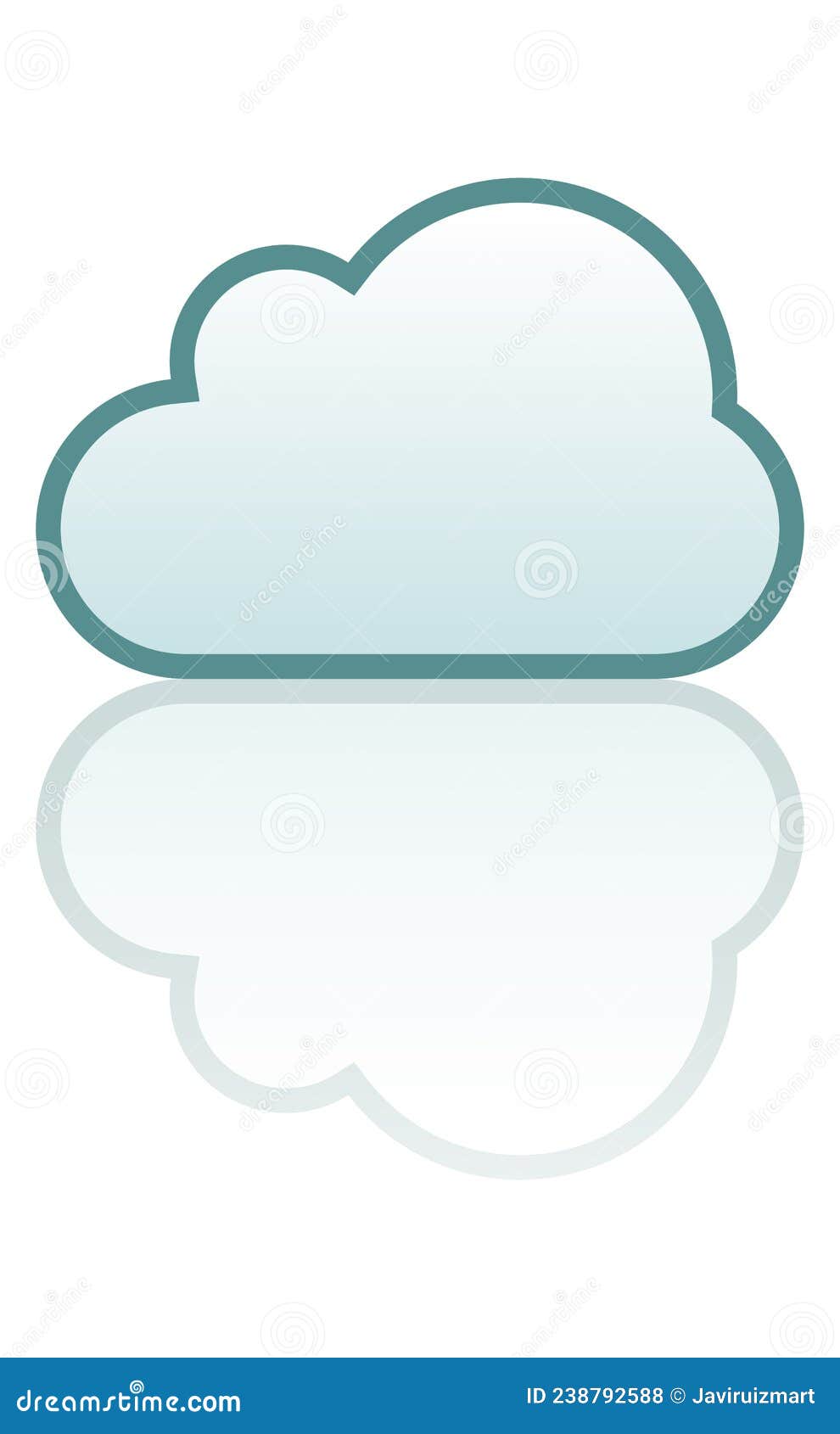 Blue cloud icon stock vector. Illustration of blue, design - 238792588