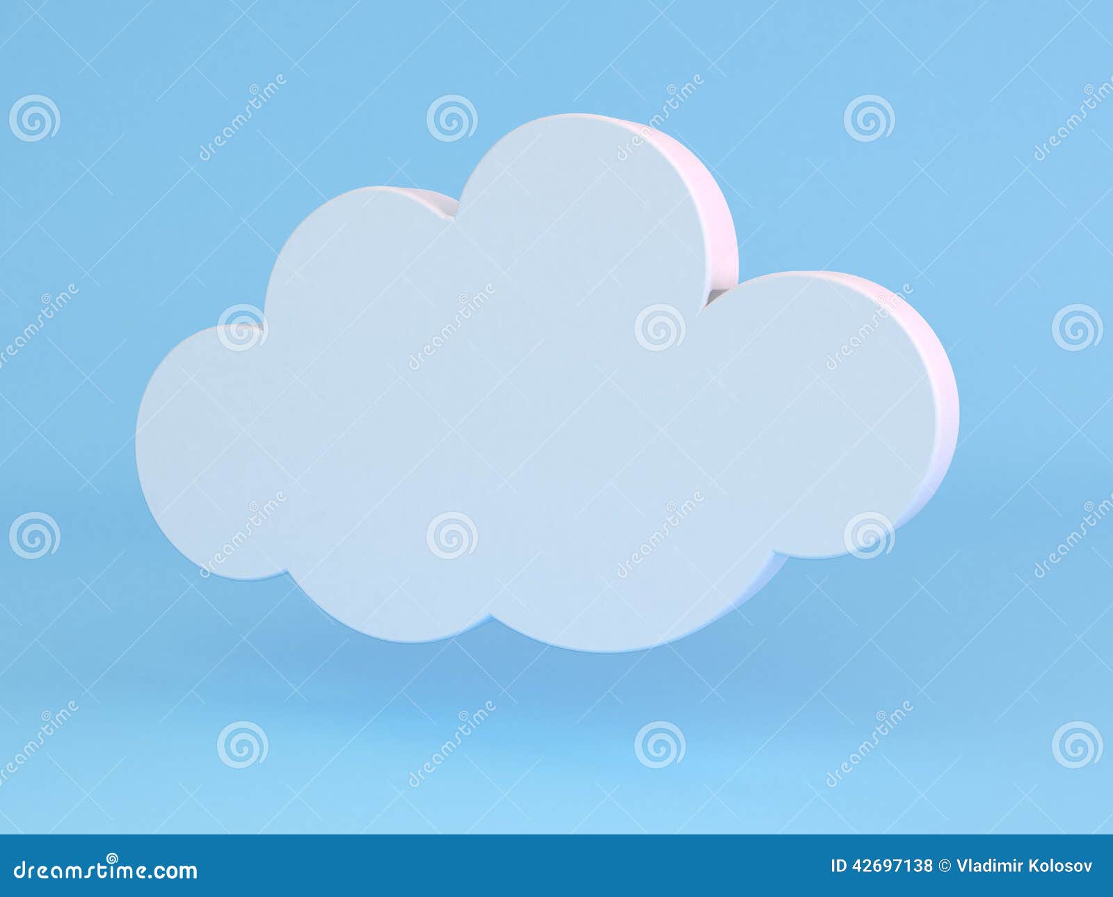 Cloud icon. stock illustration. Illustration of abstract - 42697138