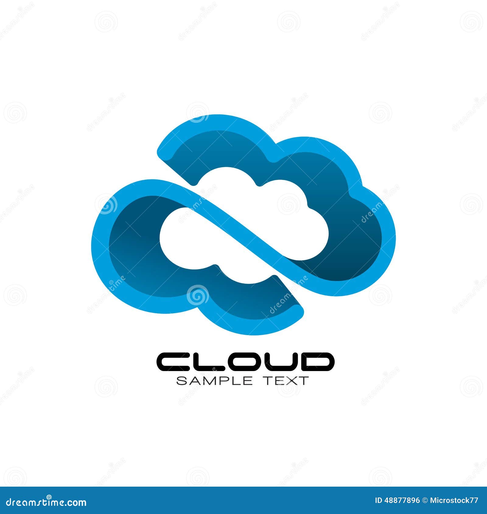 Cloud icon design stock vector. Illustration of abstract - 48877896