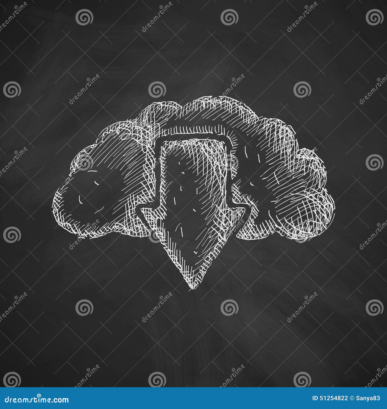 Cloud icon stock vector. Illustration of line, lesson - 51254822
