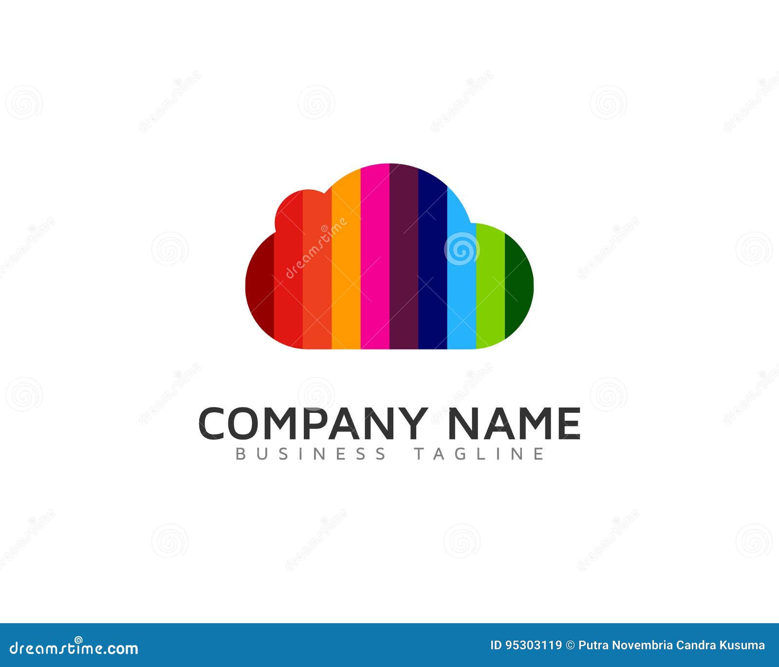 Cloud Icon Logo Design Element Stock Vector - Illustration of download ...