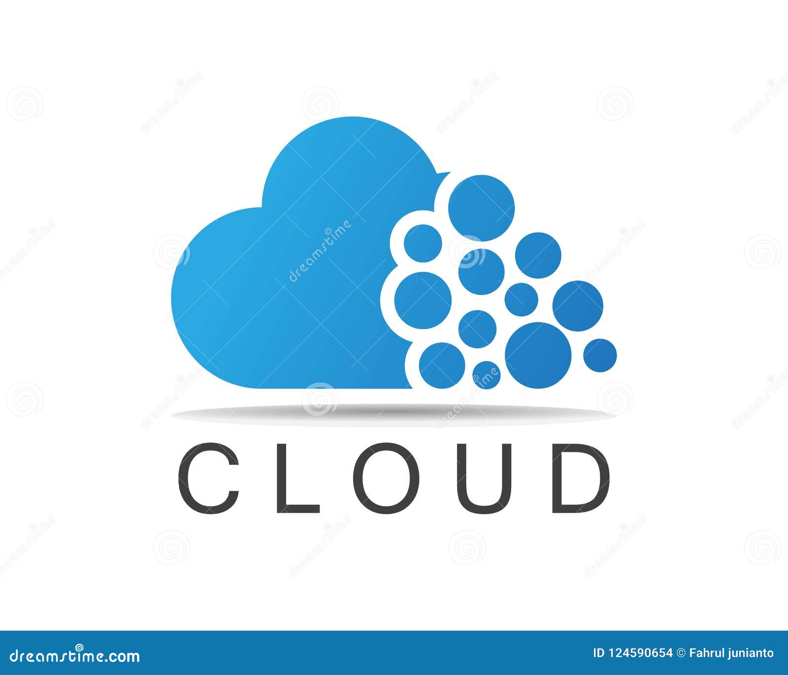 Cloud Icon Logo Vector Template Stock Vector - Illustration of graphic ...
