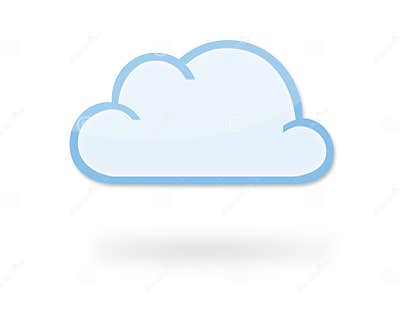 Cloud Icon stock illustration. Illustration of reflection - 41960764