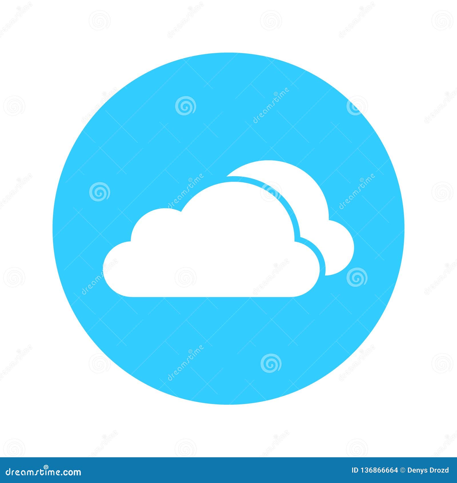 Cloud Icon, Cloud Storage Vector Icon Stock Vector - Illustration of ...