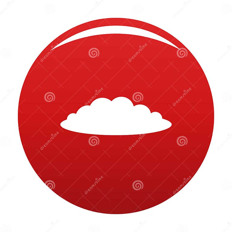 Cloud icon vector red stock vector. Illustration of storm - 152573176