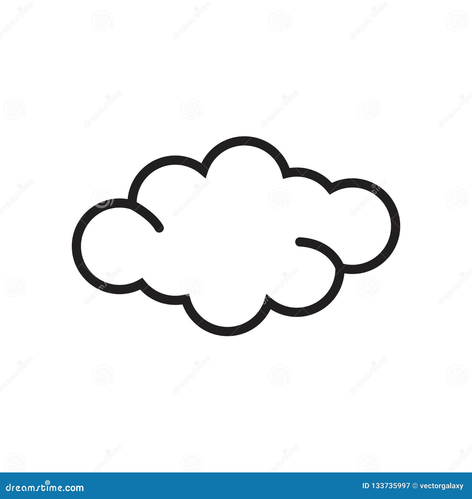 Cloud Icon Vector Sign and Symbol Isolated on White Background, Cloud ... Cloud Icon Vector Sign and Symbol Isolated on White Background, Cloud ...