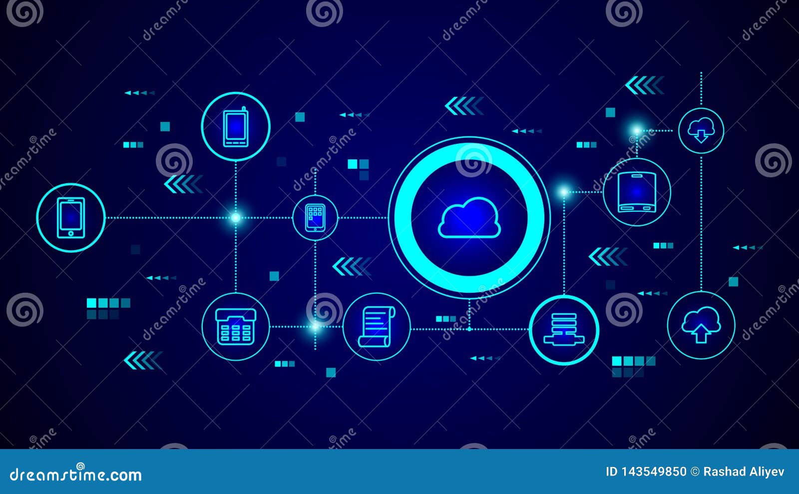 Cloud icon. from web set stock illustration. Illustration of upload ...