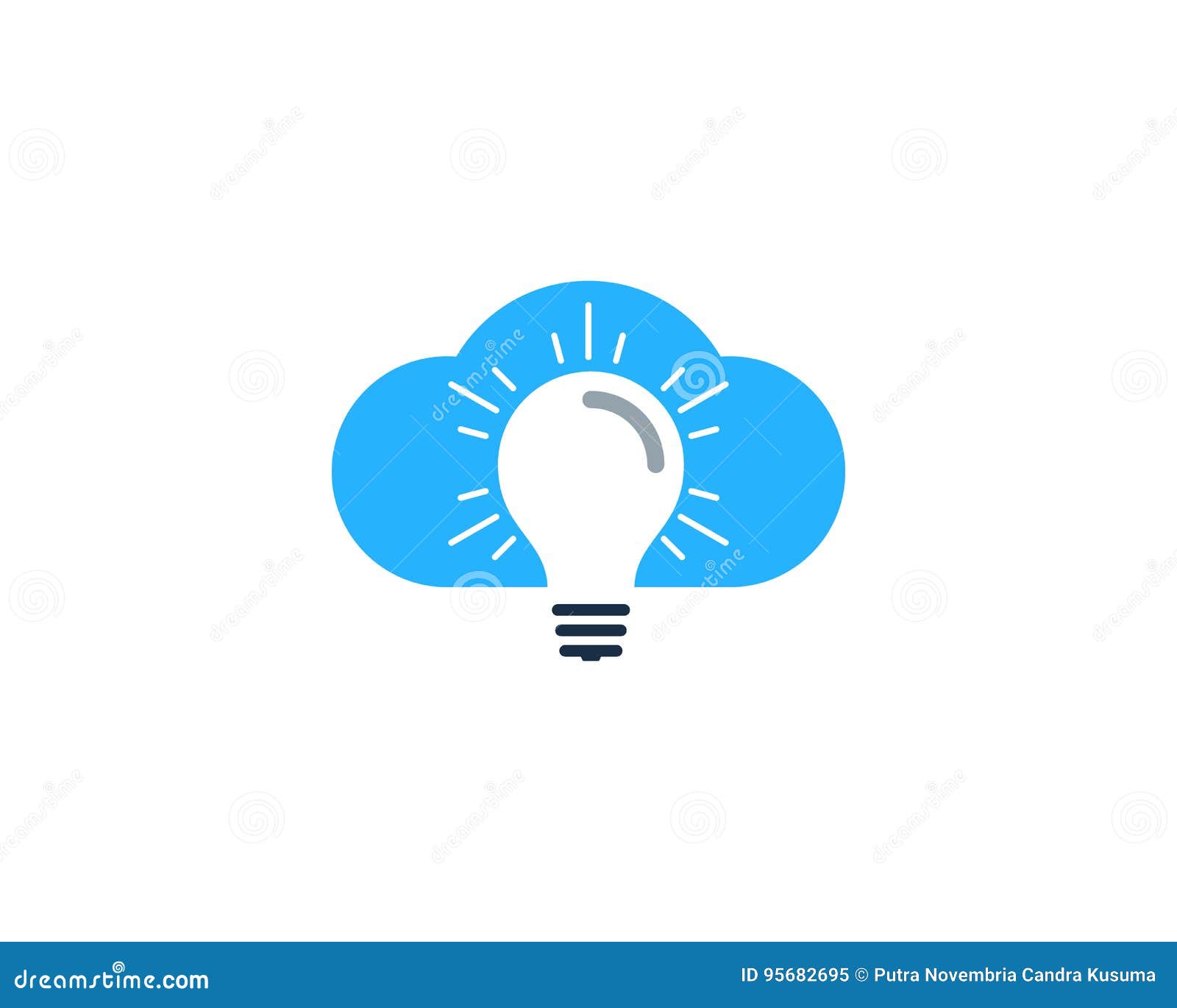 Cloud Idea Icon Logo Design Element Stock Vector - Illustration of ...