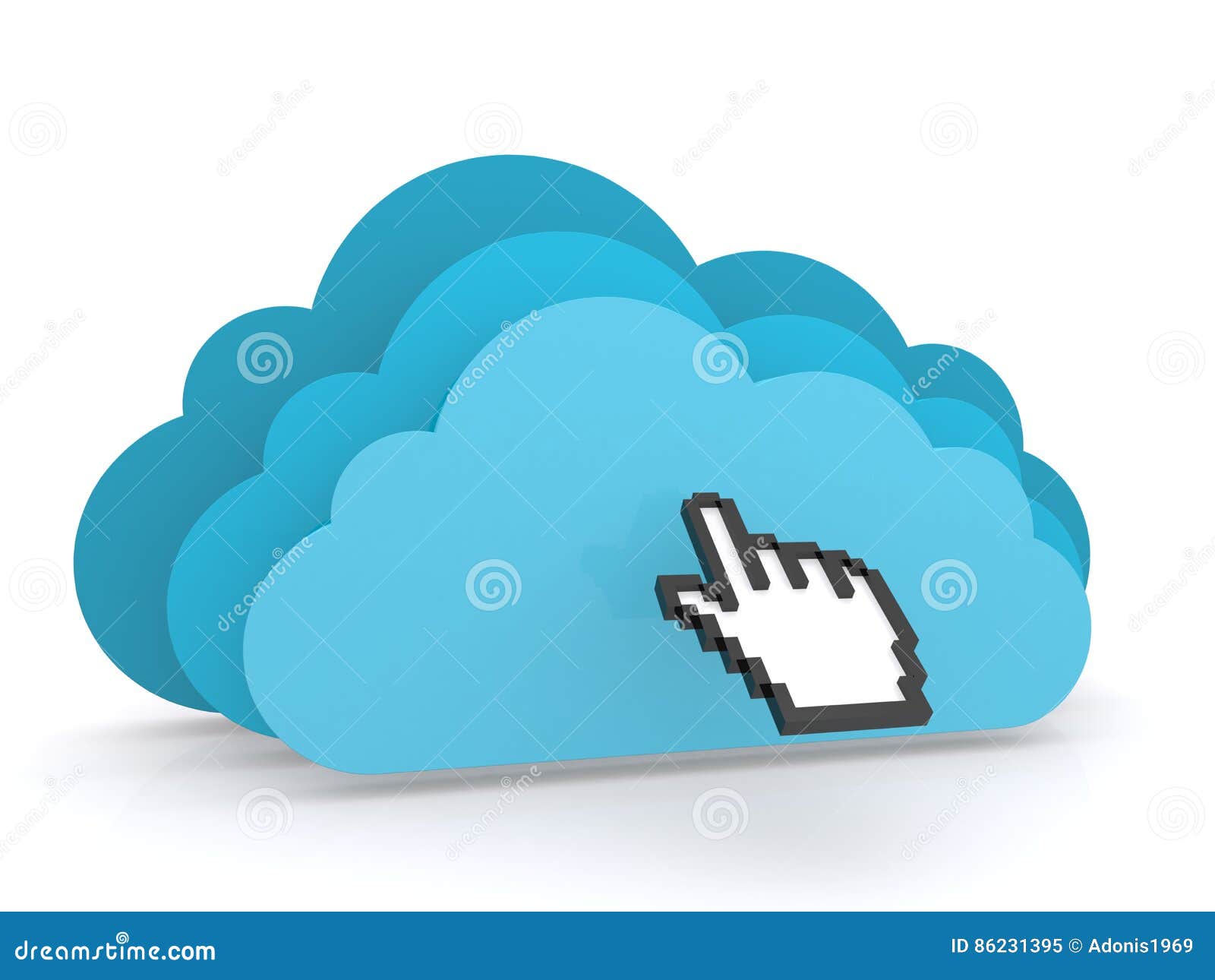 Cloud illustrations stock illustration. Illustration of computer - 86231395