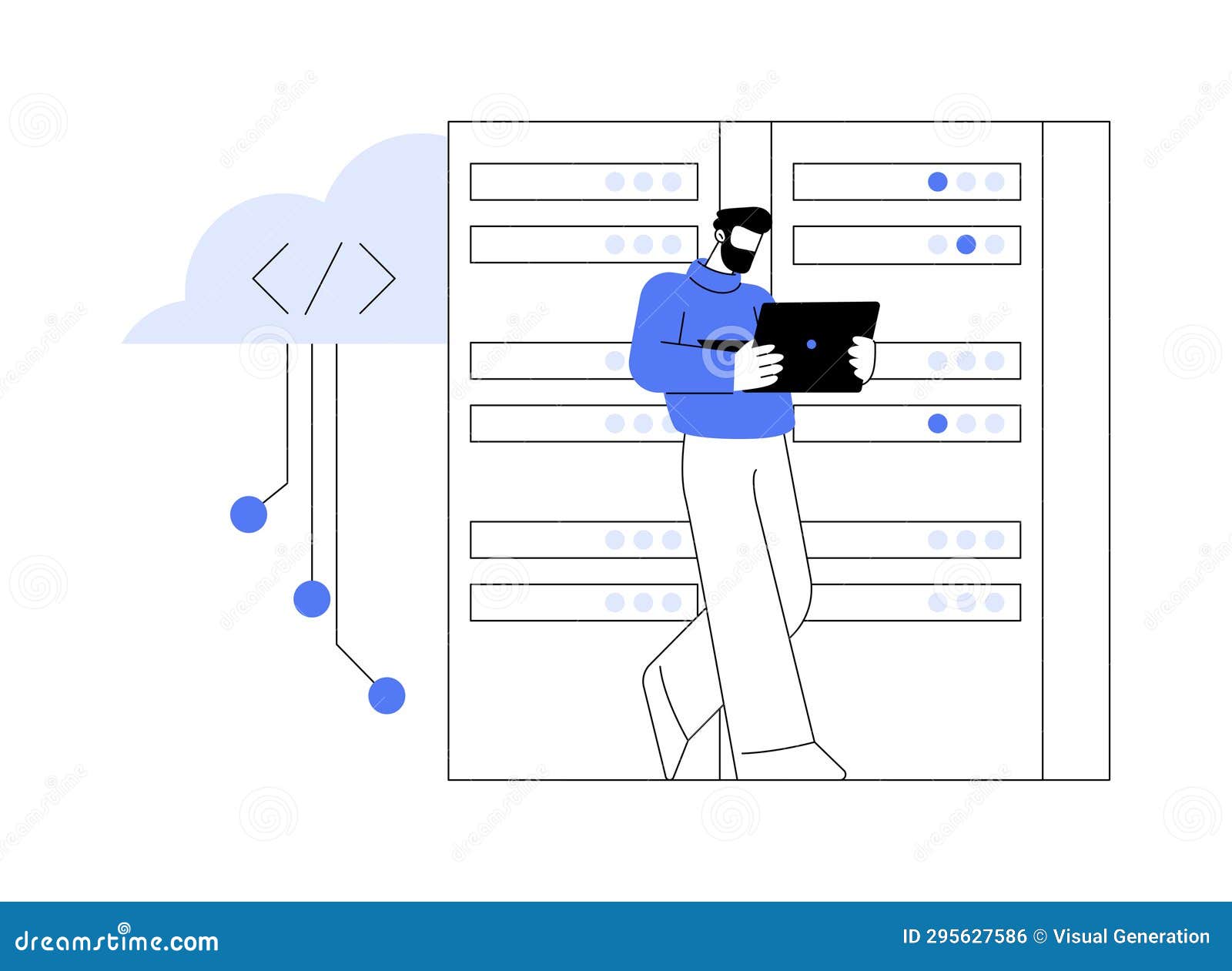 Cloud Infrastructure Engineer Abstract Concept Vector Illustration ...