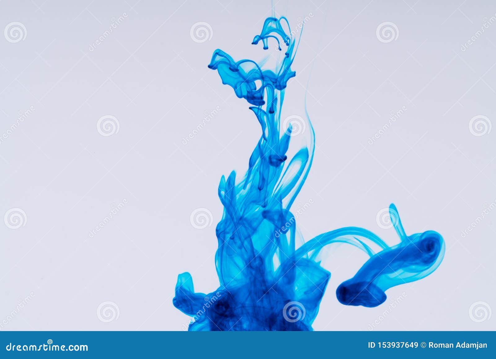 Cloud of Ink in Water on White Background Stock Image - Image of design ...