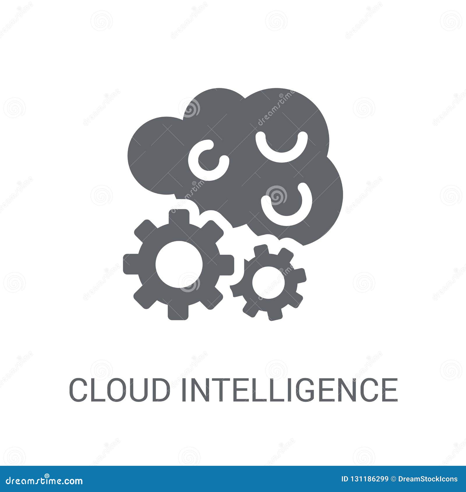 Cloud Intelligence Icon. Trendy Cloud Intelligence Logo Concept Stock ...