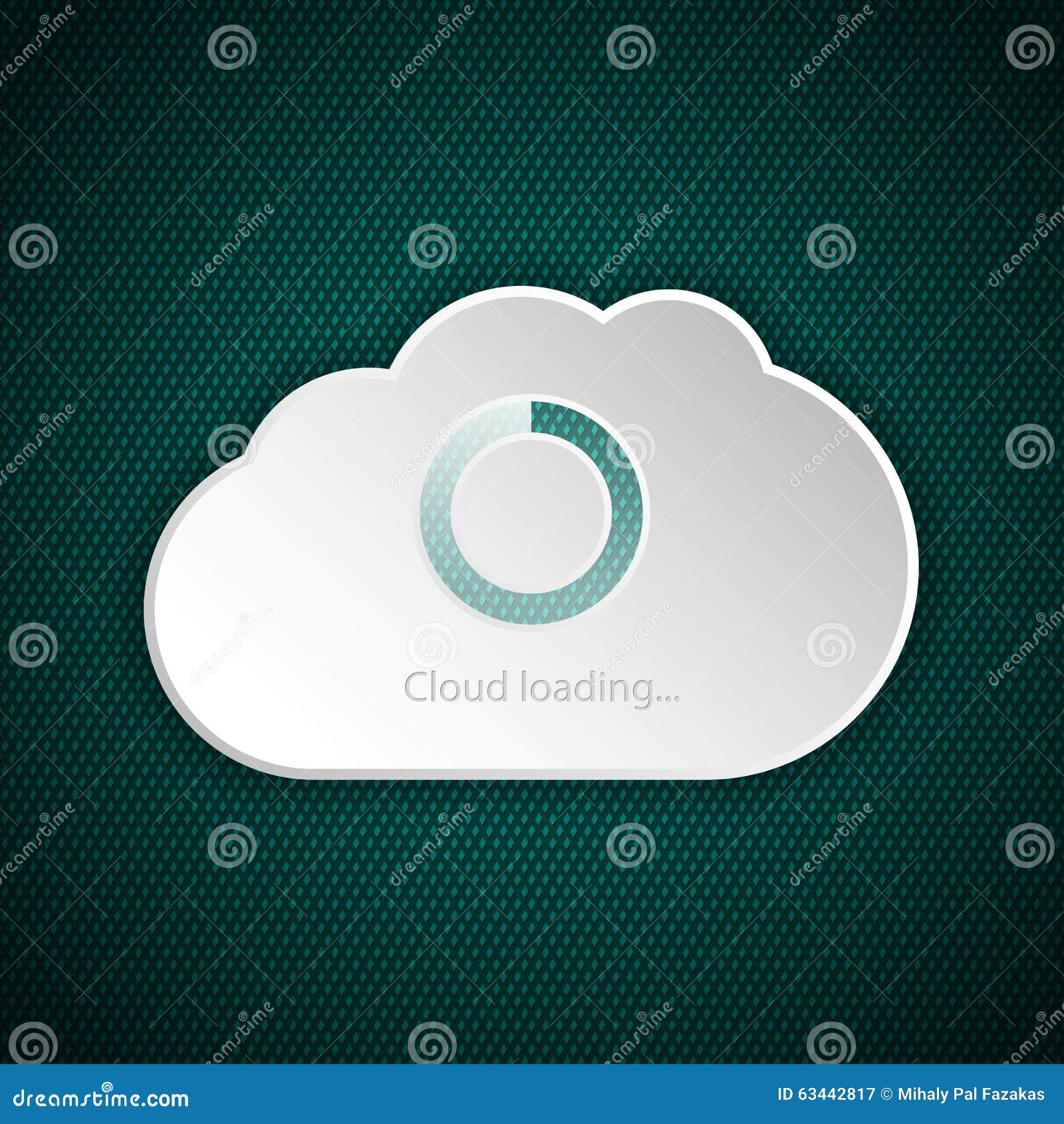 Cloud Interface Loading Screen Stock Vector - Illustration of ...