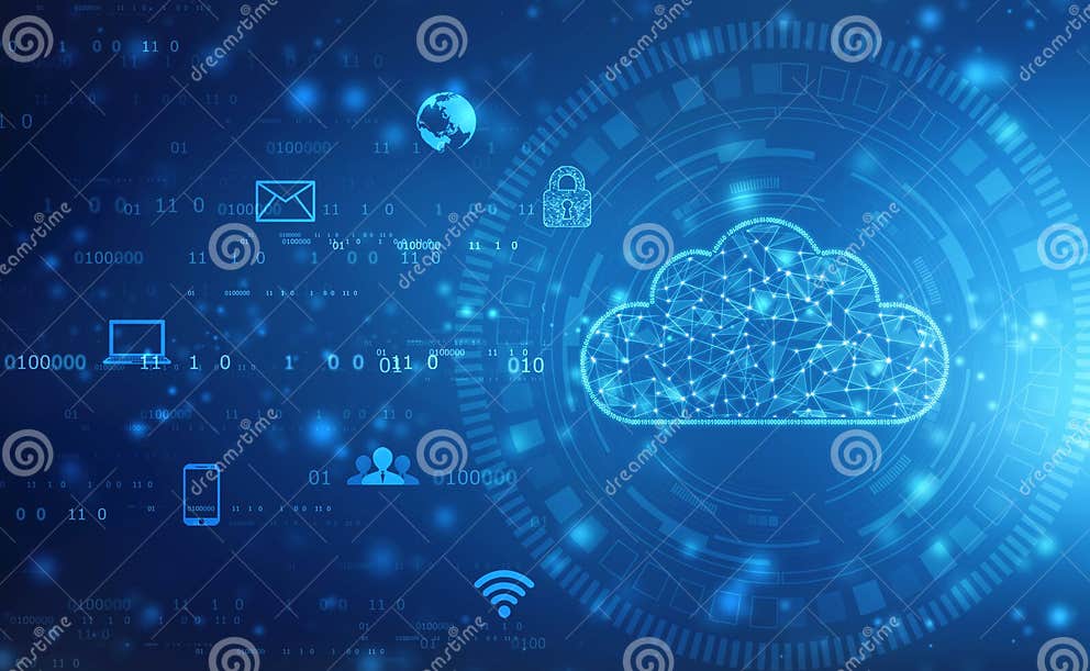 Cloud Internet Technology Concept Background,Cloud Computing Concept, Cloud Computing Technology ...