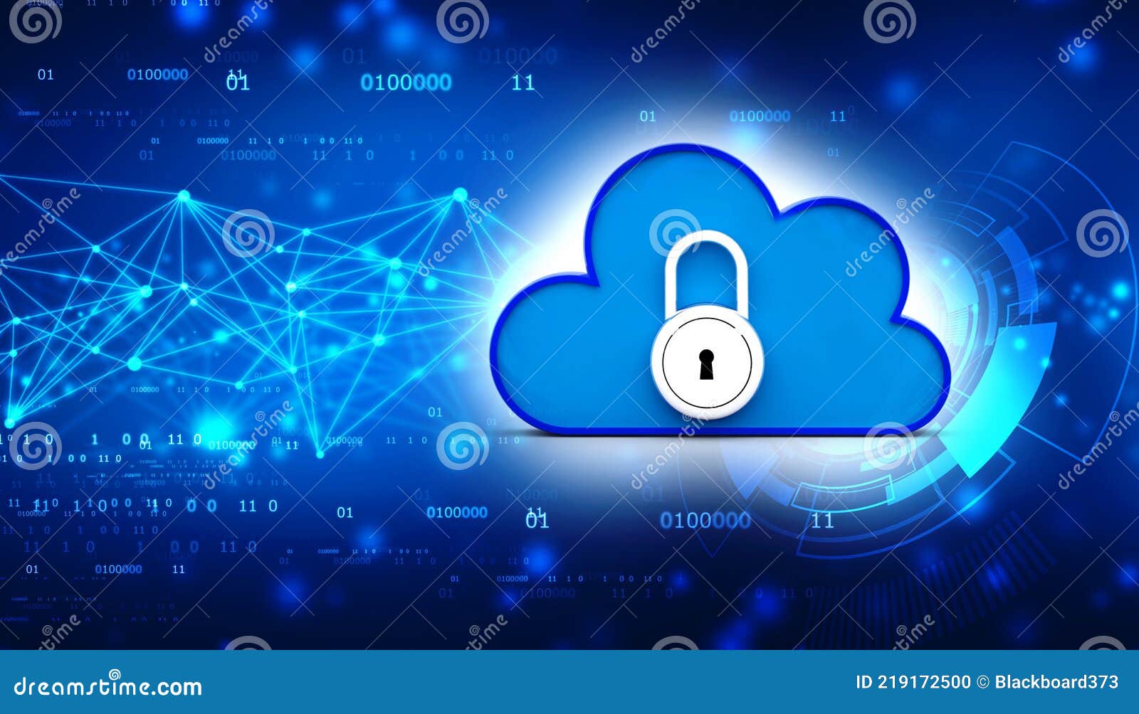 Cloud Internet Technology Concept Background, Cloud Computing and Network Data Storage Concept ...