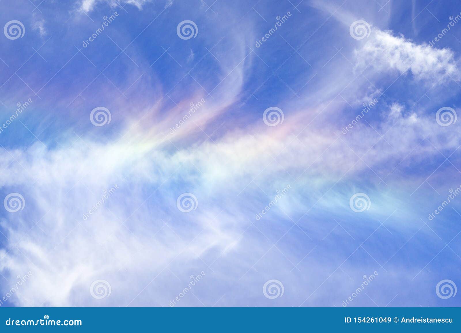 Cloud Iridescence, Diffraction Phenomenon Produce Very Vivid Col Stock ...