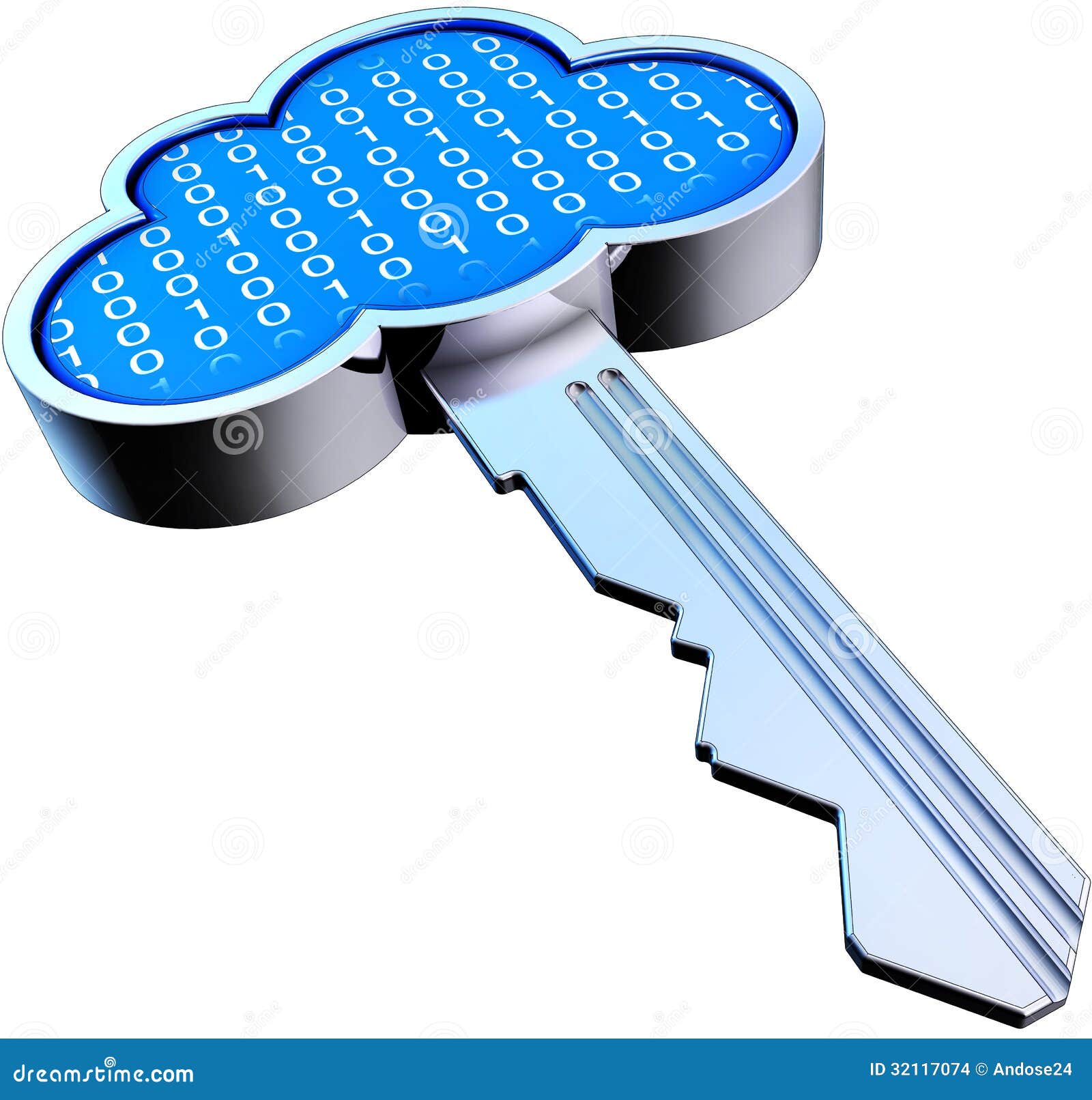 Cloud key stock illustration. Illustration of safety - 32117074