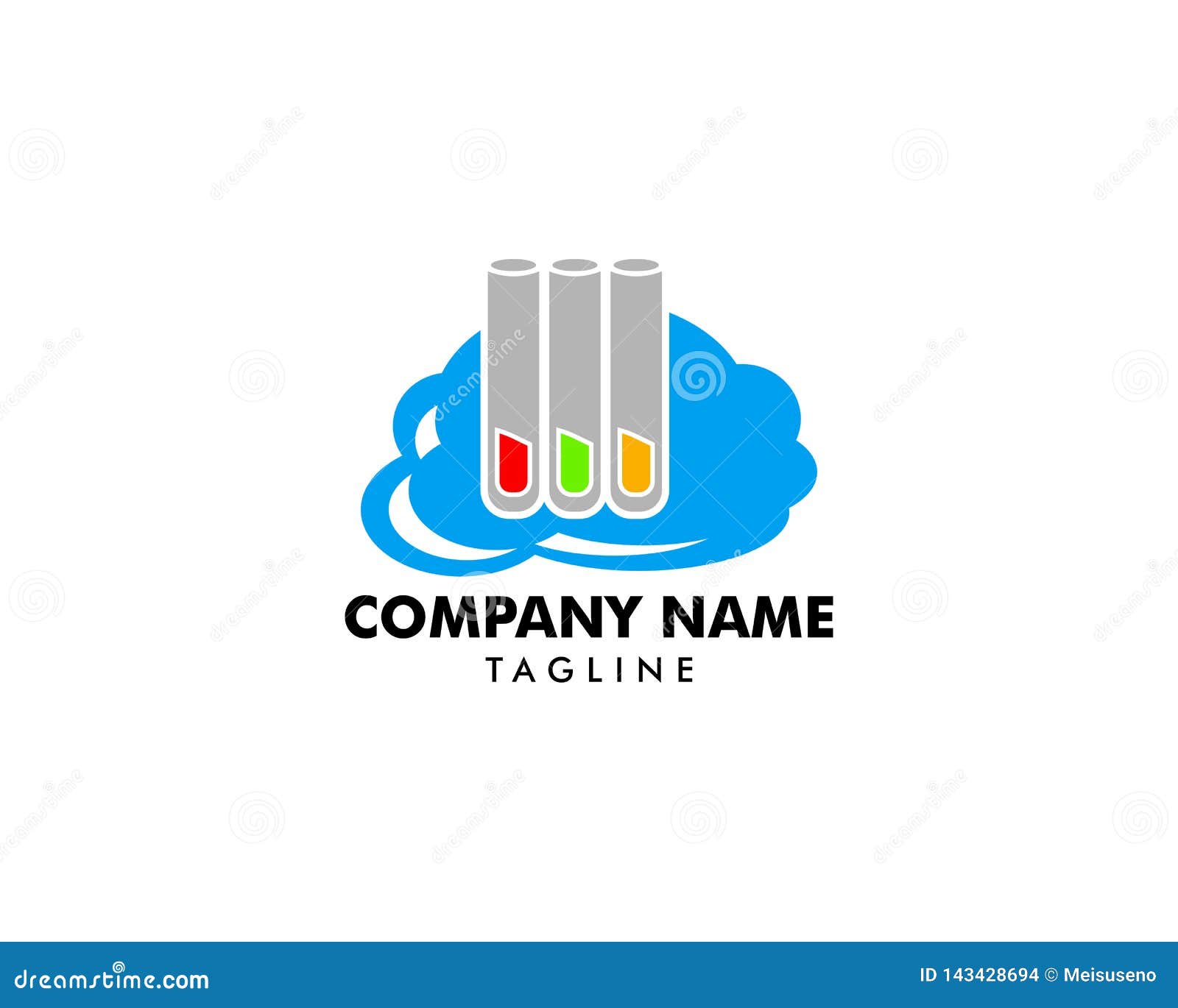 Cloud Lab Logo Template Design Vector Stock Vector - Illustration of ...
