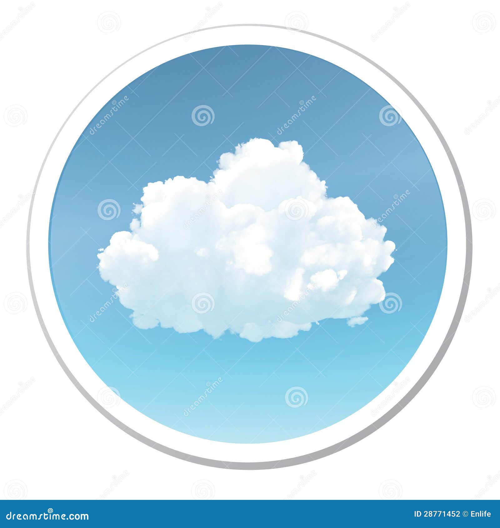 Cloud label stock illustration. Illustration of computing - 28771452