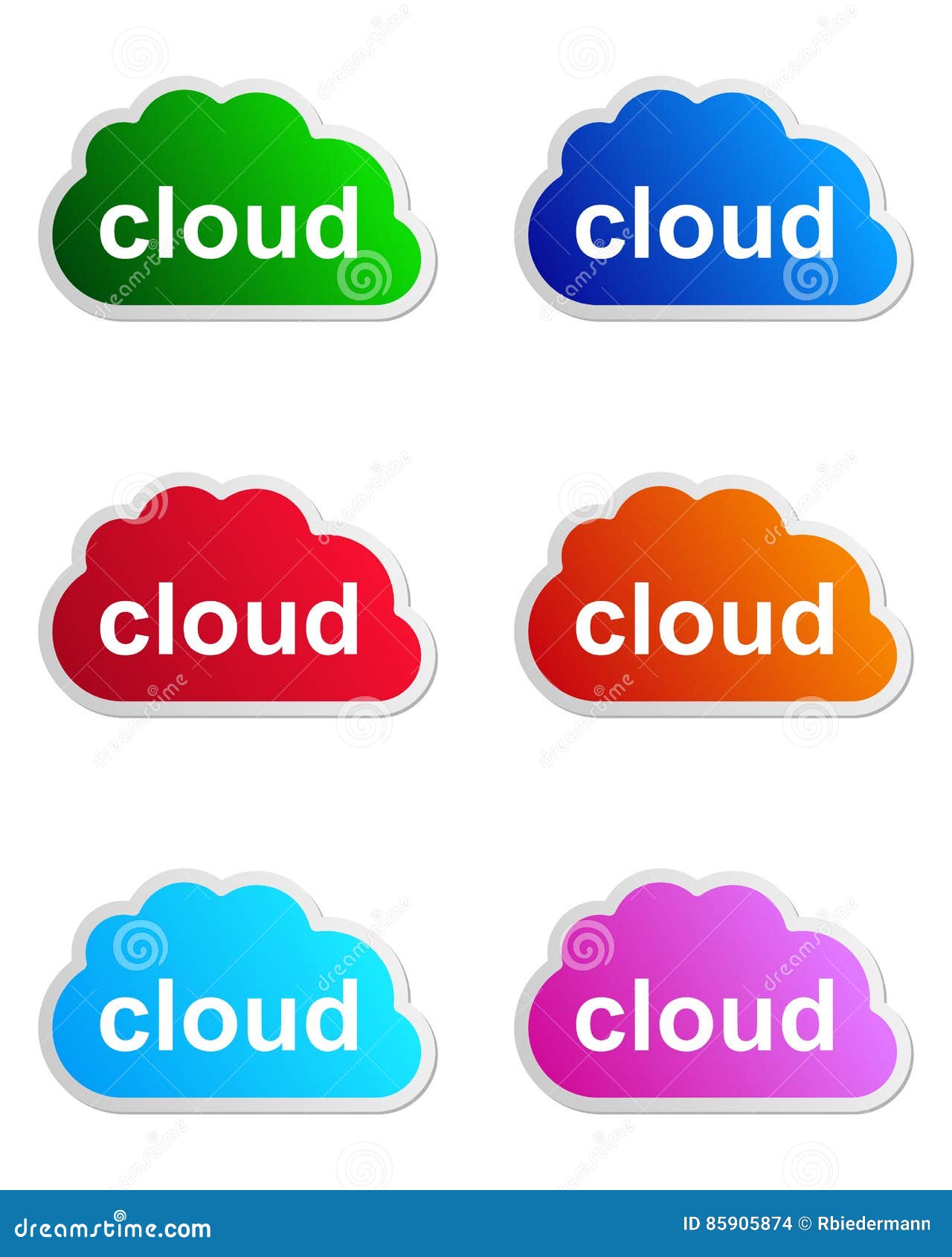 Cloud label stock vector. Illustration of paper, tags - 85905874