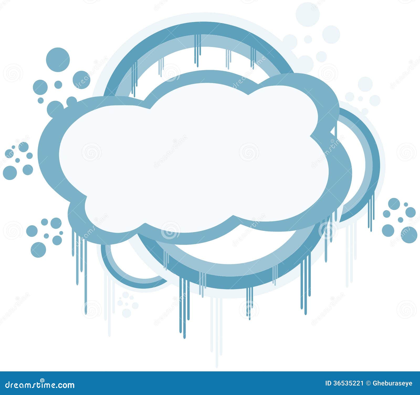 Colorful Isolated Cloud Label Stock Illustration - Illustration of ...