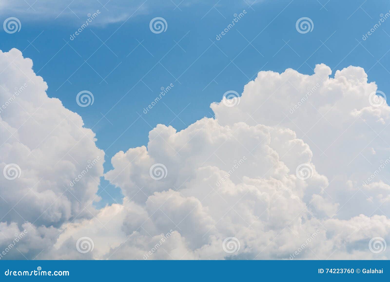 Cloud Landscape in the Blue Sky Stock Photo - Image of glow, outdoor ...