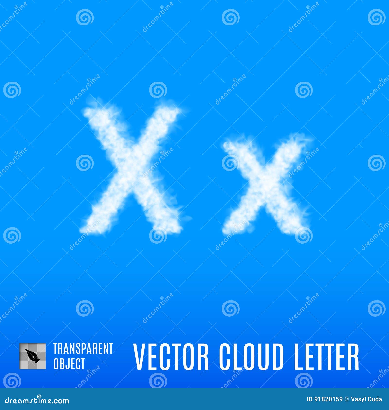 Cloud Letter stock vector. Illustration of bubble, clear - 91820159