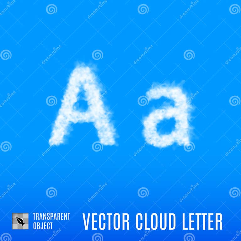 Cloud Letter stock illustration. Illustration of alphabetical - 91824093