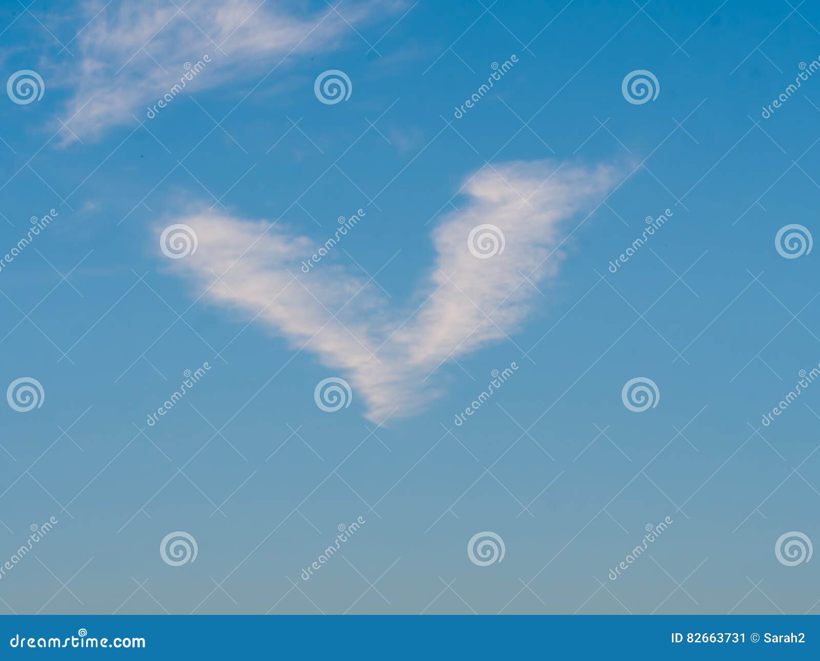 Cloud Letter V Written in the Sky Stock Image - Image of letter ...