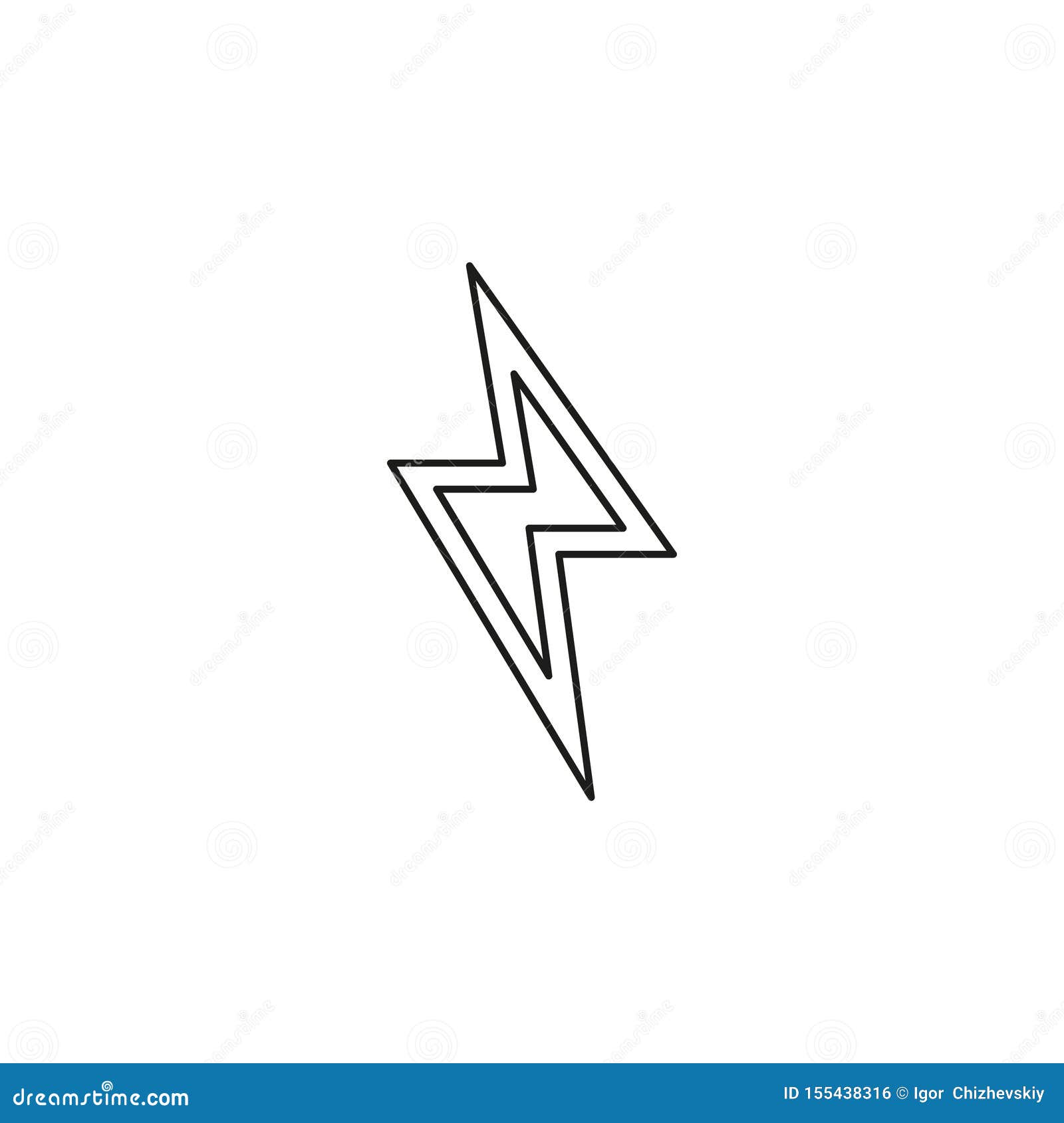 Cloud Lightning Icon - Thunder Storm Stock Vector - Illustration of ...