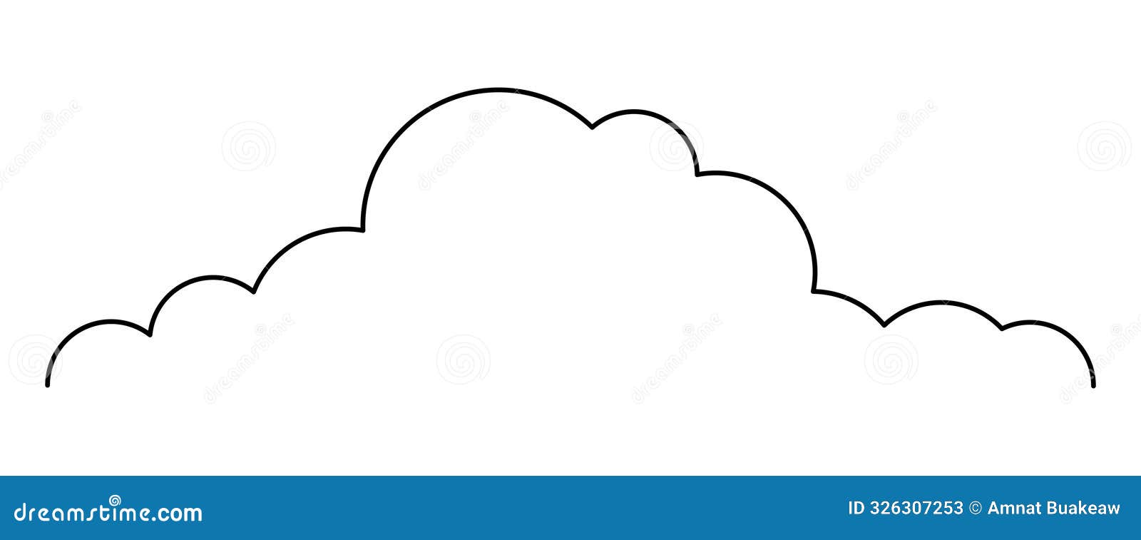 Cloud Line Shape, Graphic Clouds Outline, Clouds Lined, Cloudy Line ...