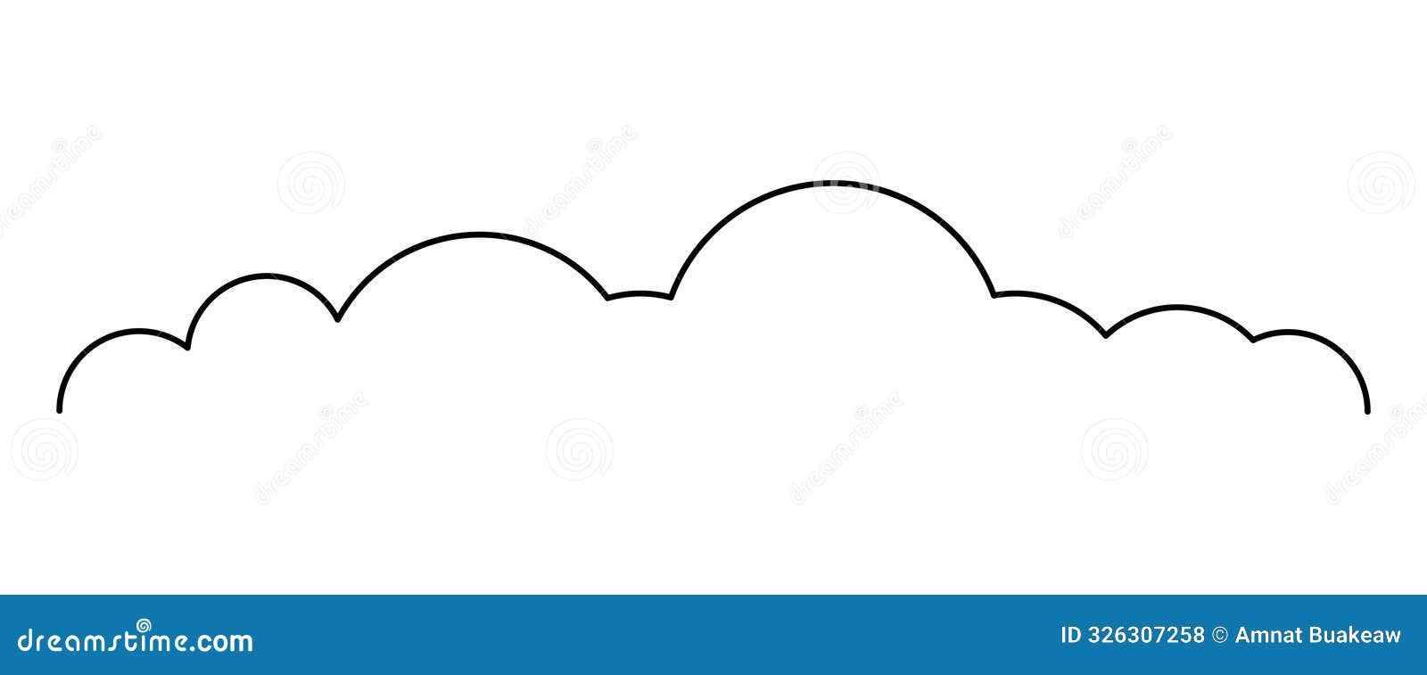 Cloud Line Shape, Graphic Clouds Outline, Clouds Lined, Cloudy Line ...