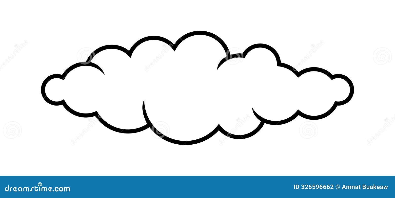 Cloud, Cloud Line Shape, Graphic Clouds Outline, Clouds Lined, Cloudy ...