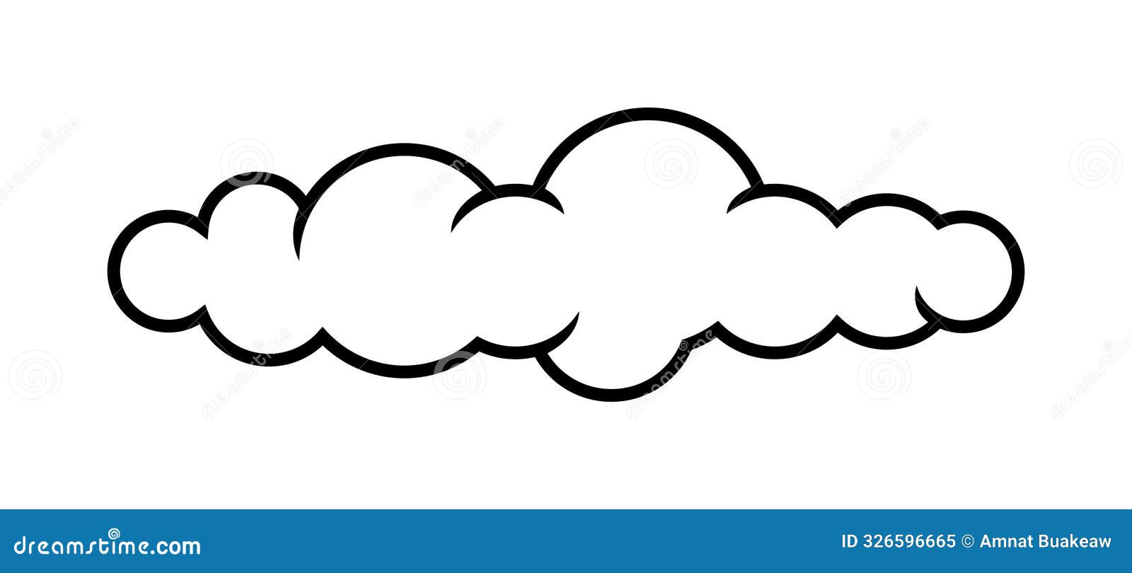 Cloud, Cloud Line Shape, Graphic Clouds Outline, Clouds Lined, Cloudy ...