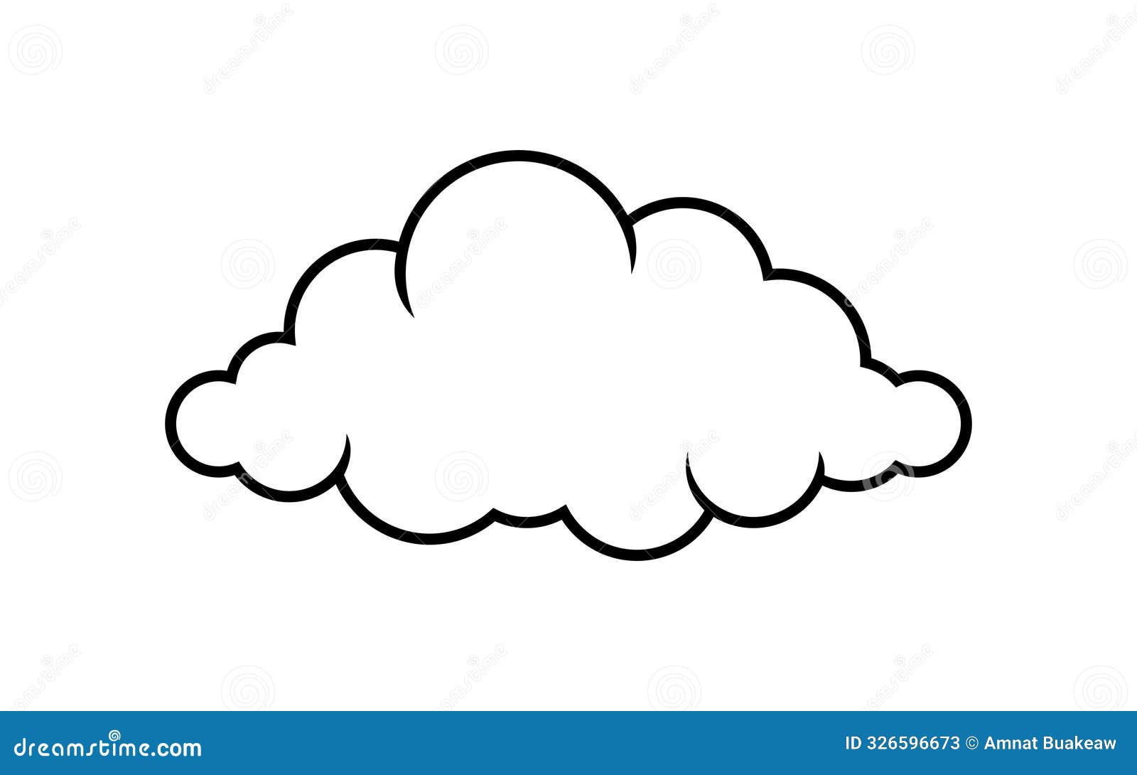 Cloud, Cloud Line Shape, Graphic Clouds Outline, Clouds Lined, Cloudy ...